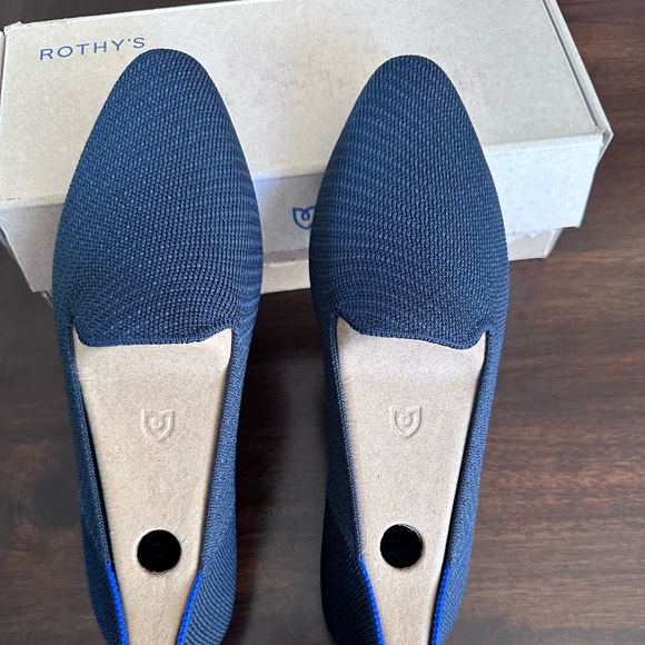 Rothy's | Shoes | Rothys Almond Loafer In Navy Twill Size 65 | Poshmark